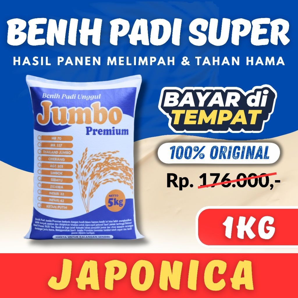 Jual SANGHIANG SRI- Benih Padi Jepang Japonica Kemasan 1kg Original ...