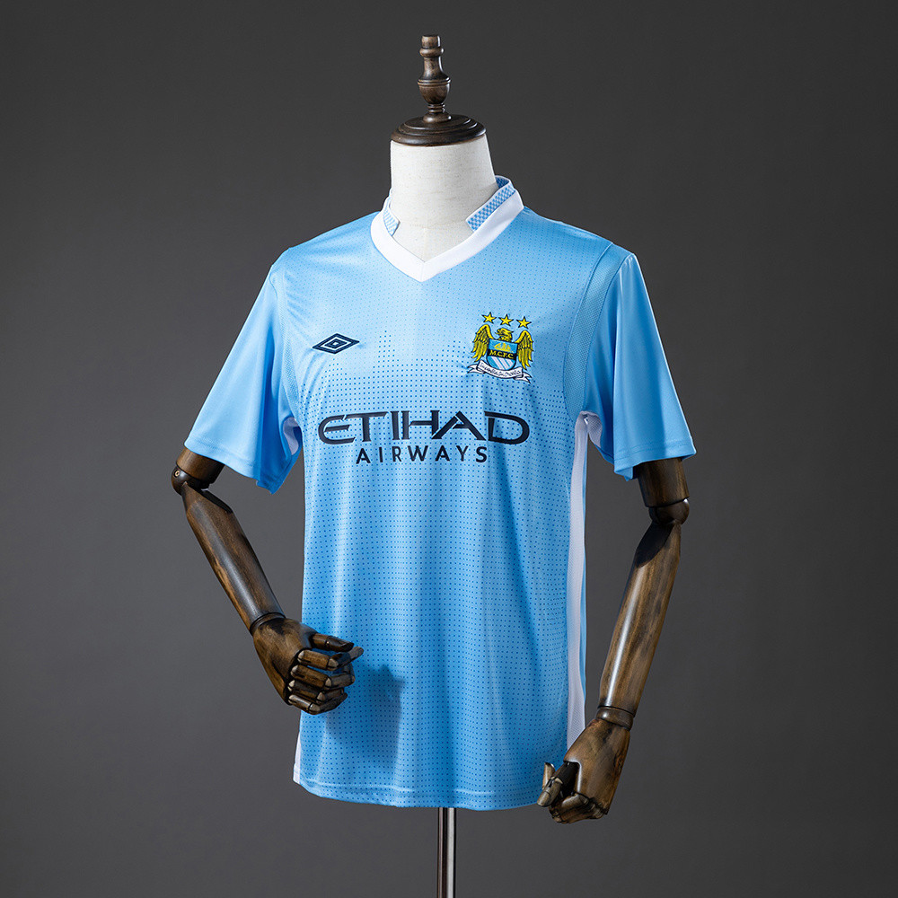 Jual Jersey Retro Manchester City 11/12 home T shirt pria | Shopee ...