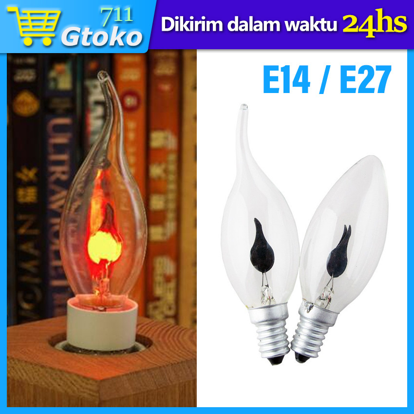 Jual Lampu Lidah Api 3 Watt E14 / E27 Lampu Hias Dekorasi Efek Bara Api ...