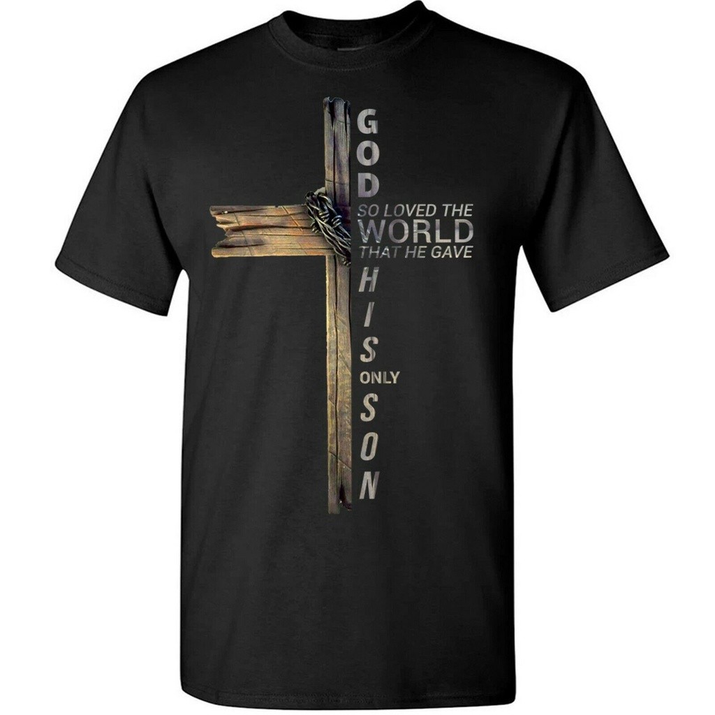 Jual . Kaus Salib Son Tuhan Yesus Kristus Christian 9 John 3 16 Alkitab ...