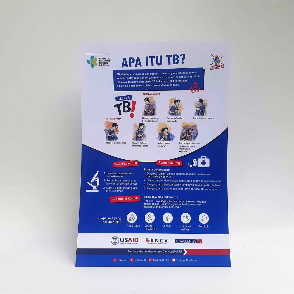 Jual Poster TB (Apa Itu TB), Poster Promkes Edukasi TB | Shopee Indonesia