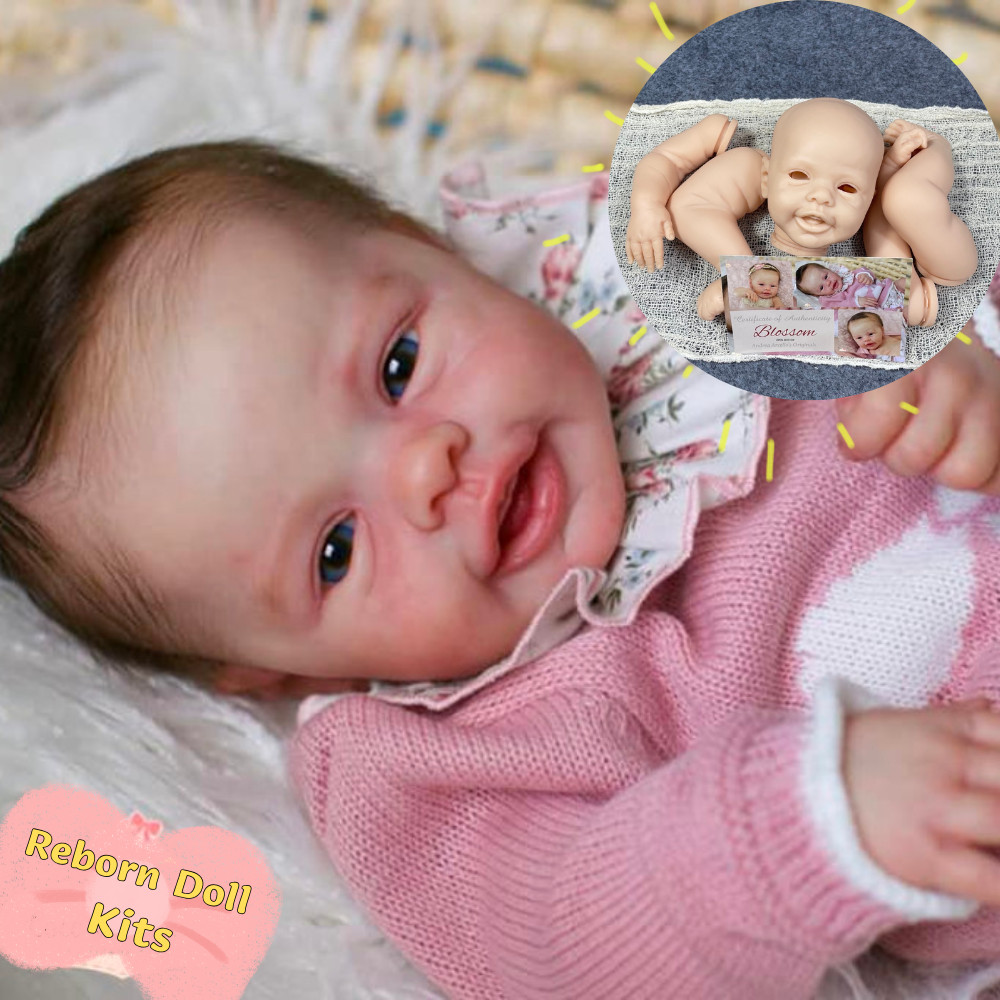 Jual New 17 In Blank Reborn Kit Blossom Unpainted Unfinished Doll Parts ...
