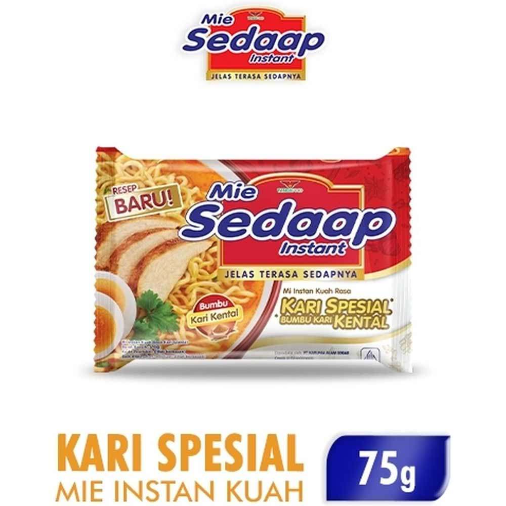Jual SEDAAP MIE MIE INSTANT KARI SPESIAL 75g | Shopee Indonesia