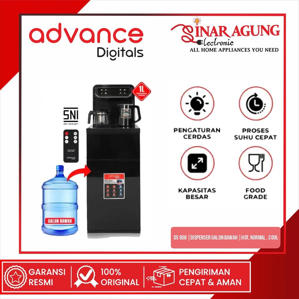 Jual ADVANCE DS 908 DISPENSER GALON BAWAH PANAS DINGIN NORMAL - GARANSI ...