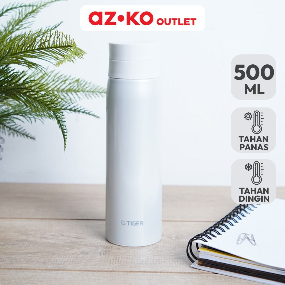 Jual Tiger Mug Vacuum Flask Stainless Steel 500 ml - Putih Tumbler ...