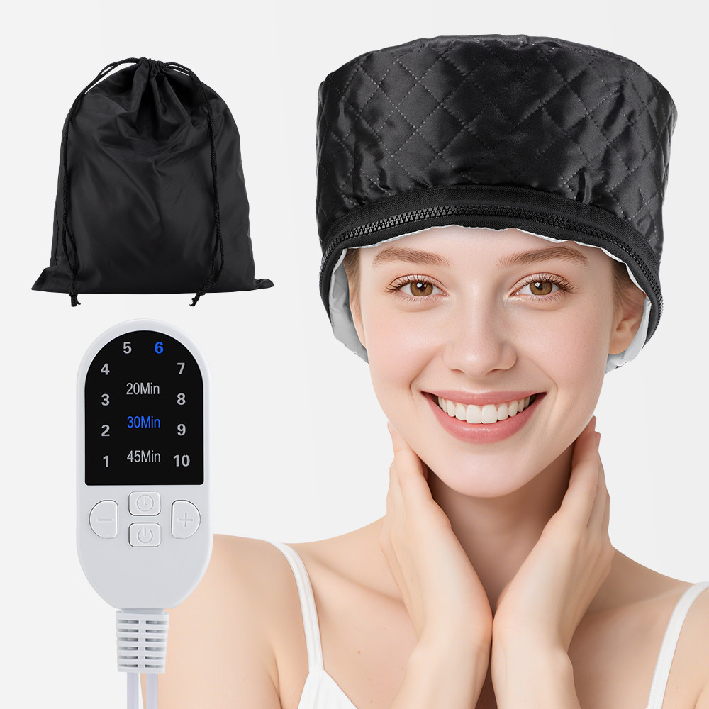 Jual 10 Levels Electric Hair Heating Cap Waterproof Hair Steamer Cap ...