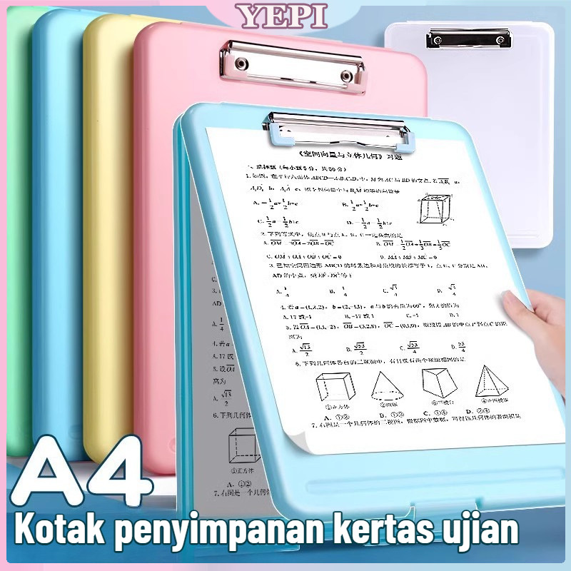 Jual ready-2 in 1 Clipboard + Storage Alas Papan Ujian /Kotak ...