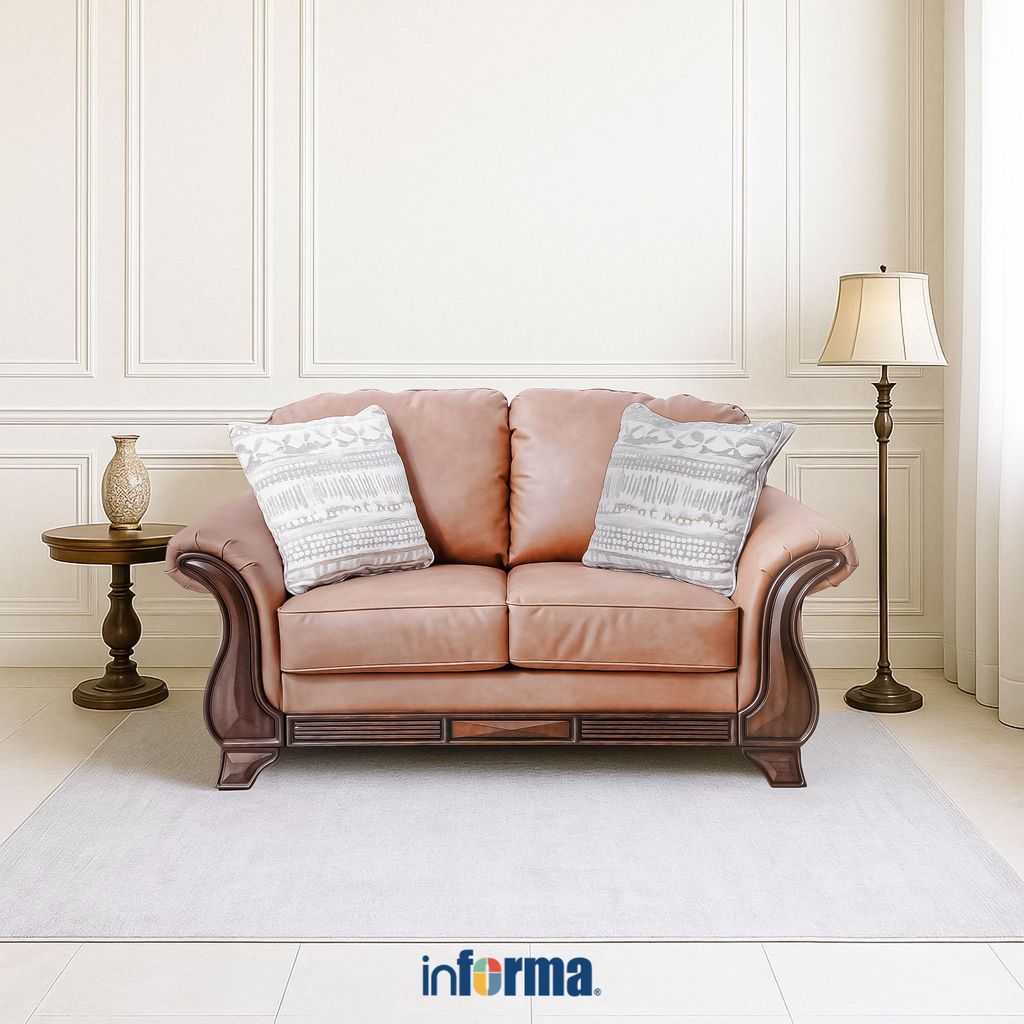 Jual Informa Ashley Miltonwood Sofa Kulit 2 Seater - Cokelat | Shopee ...