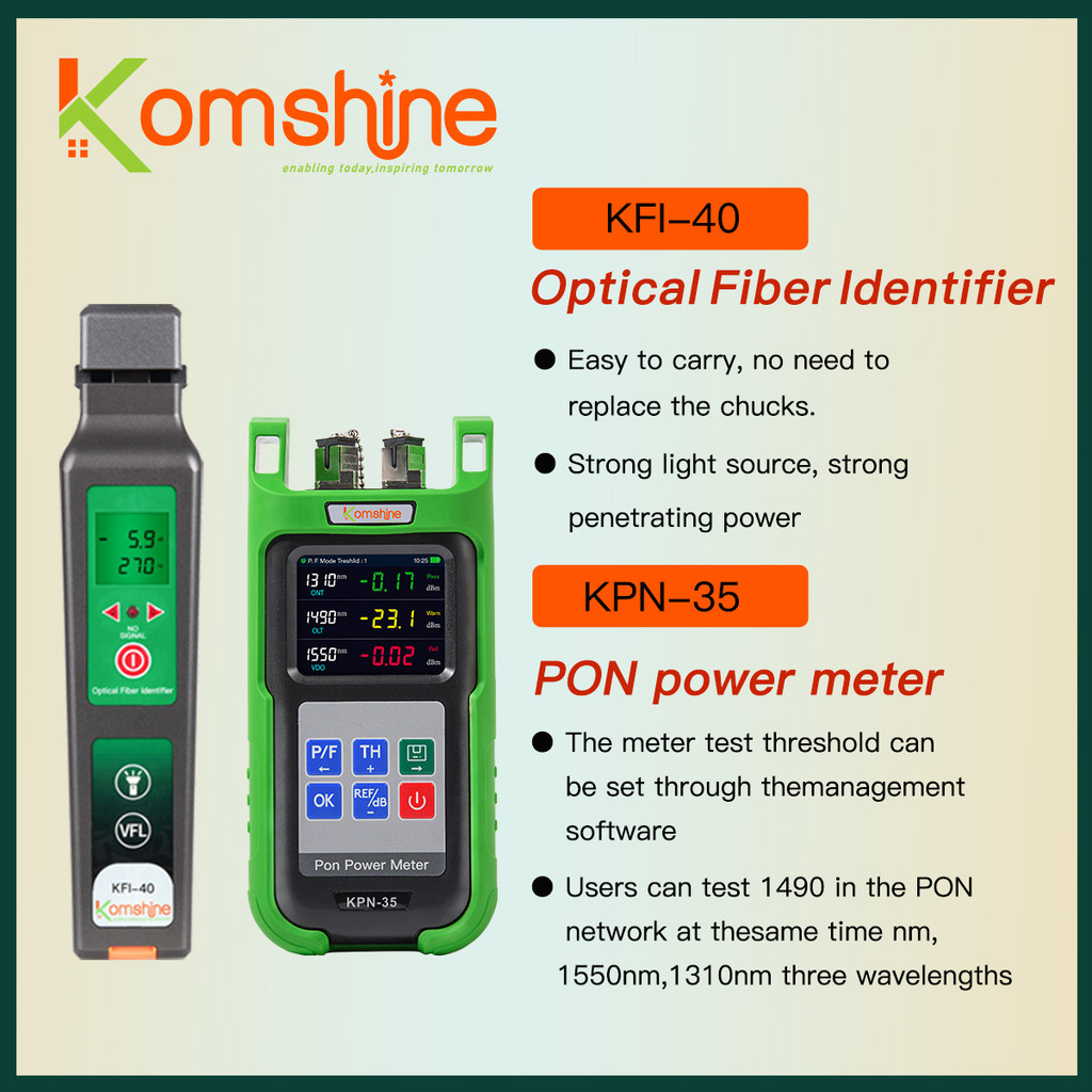 Jual KomShine KPN-35 PON Power Meter 1310nm/1490nm/1550nm. 10mw VFL ...