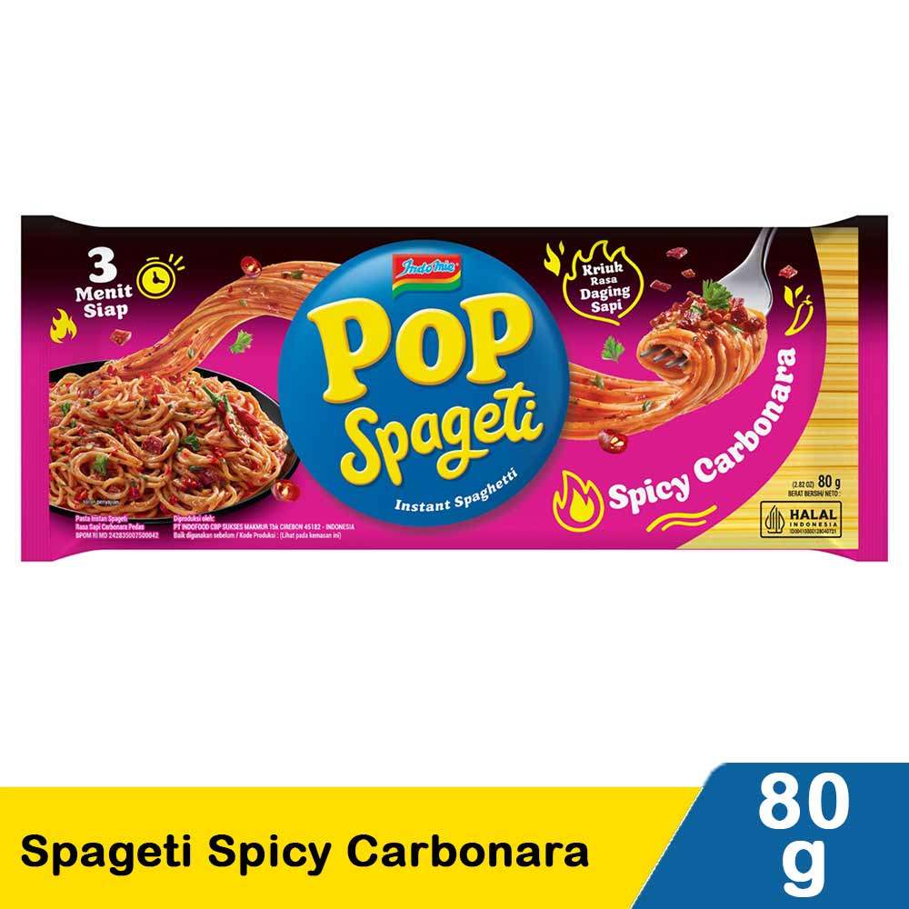 Jual INDOMIE POP SPAGETI SPICY CARBONARA 80g | Shopee Indonesia