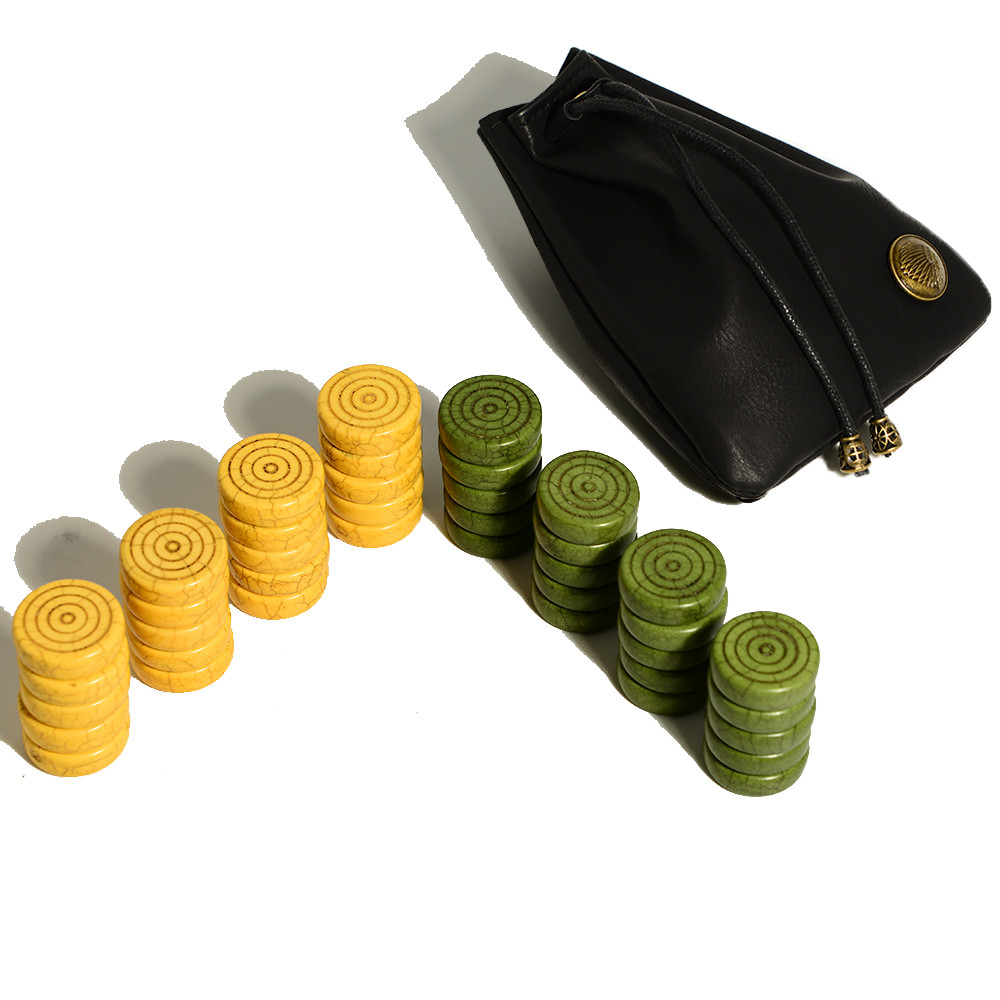 Jual 40 Pieces of Yellow Green Dual Color Circular Thread Pattern ...