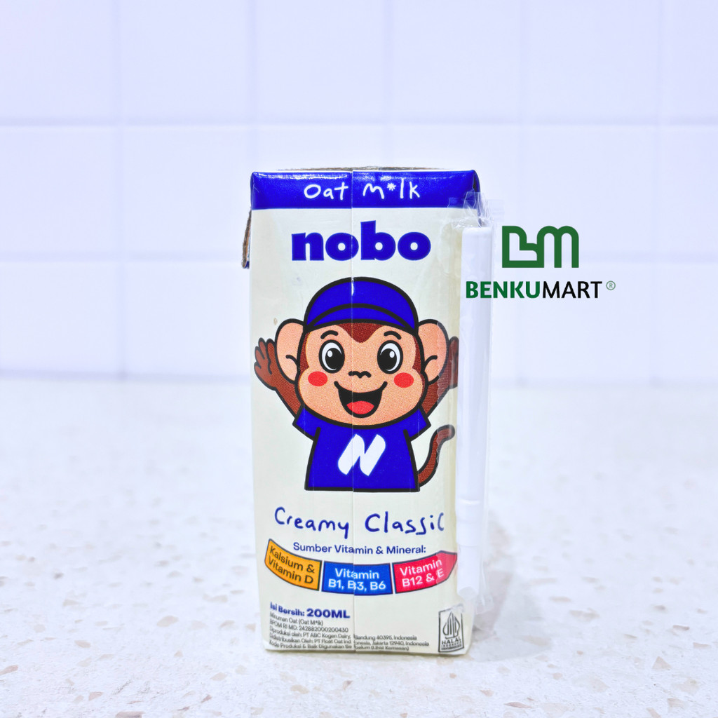 Jual Nobo Oat Milk Creamy Classic (200 ml) | Susu Oat Classic 200ML ...