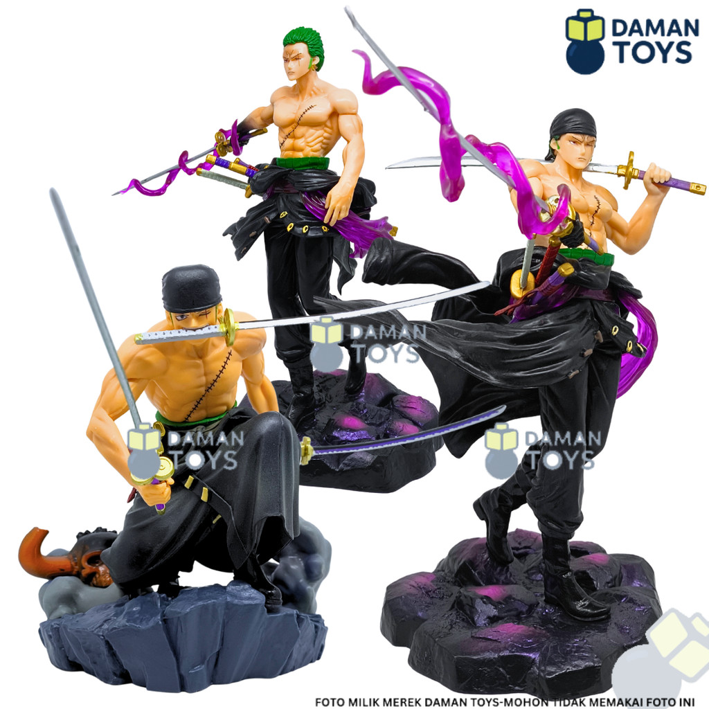 Jual One Piece Zoro Enma Haki Itoryu Action Figure Koleksi | Shopee ...