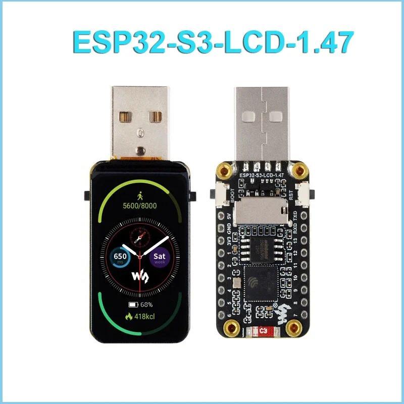 Jual Waveshare ESP32-S3 1.47 inch LVGL GUI LCD splay Development Board ...