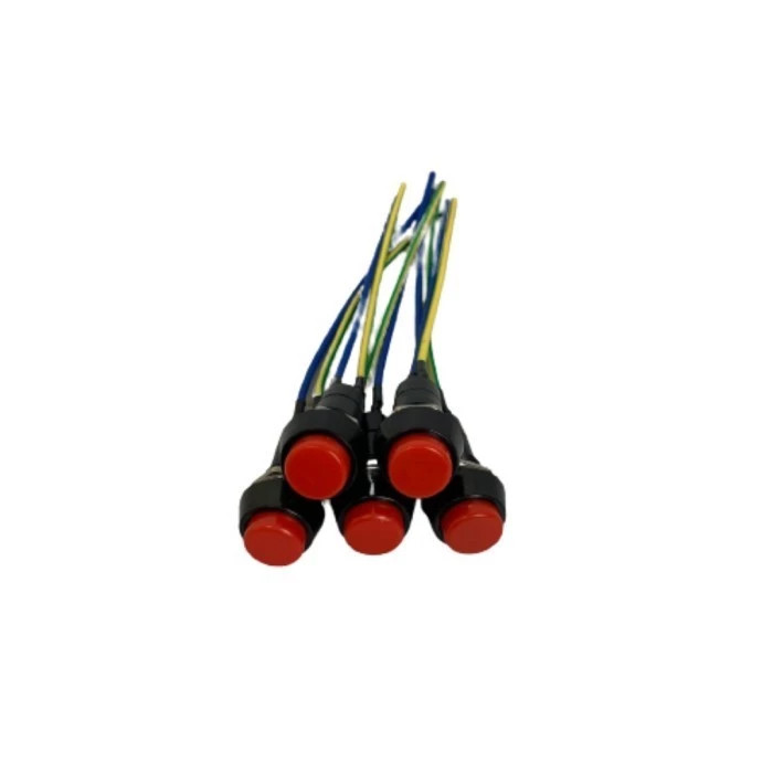 Jual Saklar Push Button Tombol On Off Panel 2 Kabel Dc Bulat | Shopee ...