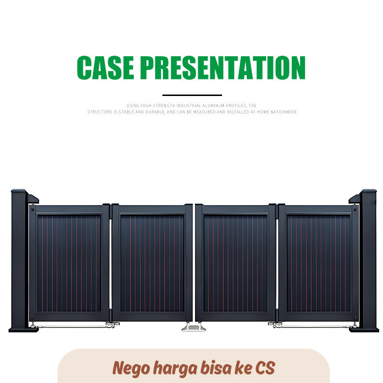 Jual LL Customized House Garden Aluminium Bifold Gate Villa Aluminum ...