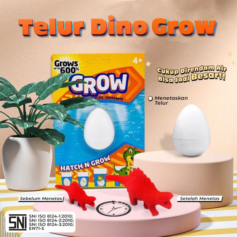 Jual cod promo murah paket diskon% Dinosaur Grow Egg 600% Mainan maenan ...