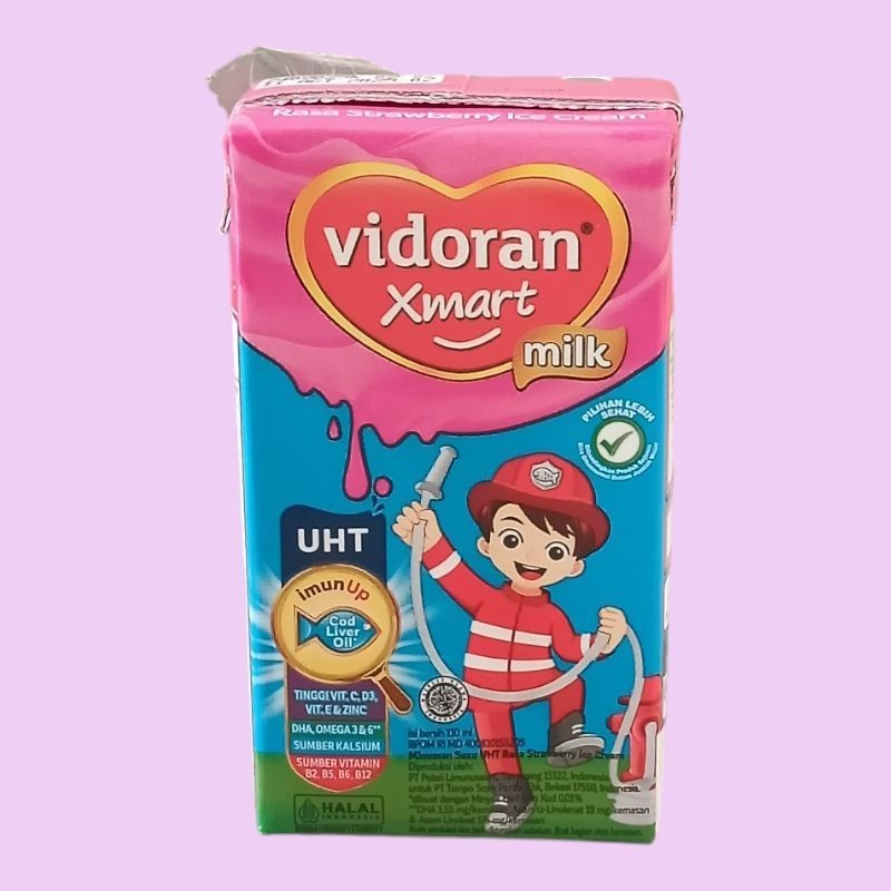 Jual Susu UHT Vidoran Plain Putih 110ml Dus 40 Full Cream Susu Anak ...