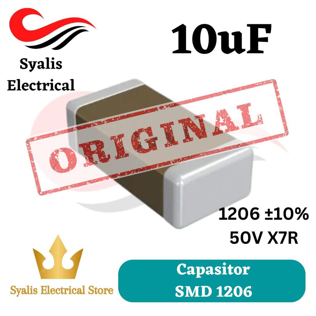 Jual Kapasitor 1206 10uf Capasitor 10 uf SMD [ Syalis ] | Shopee Indonesia