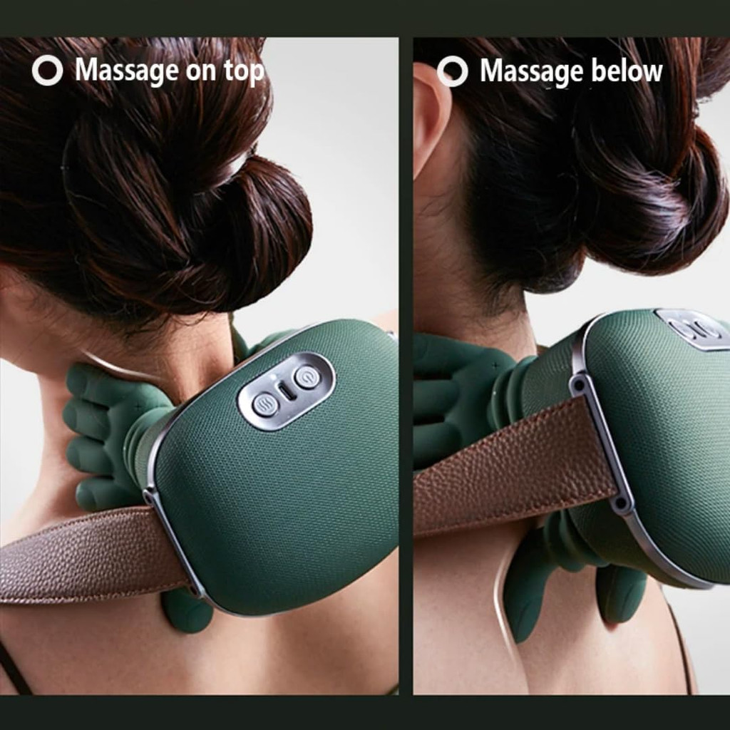Jual Bionic Heated Massager, Wireless Portable Shiatsu Neck and Back ...