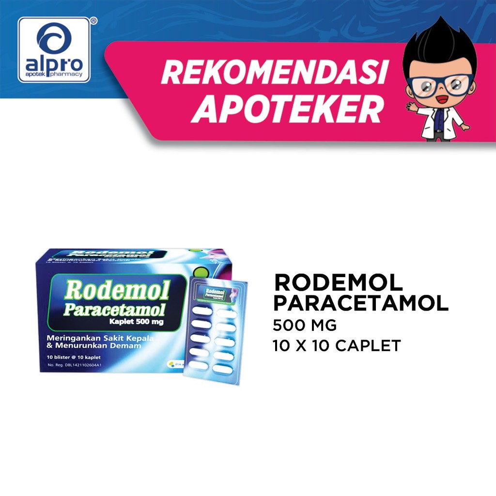 Jual Rodemol Paracetamol 500Mg 10X10Tab / (FCS) | Shopee Indonesia