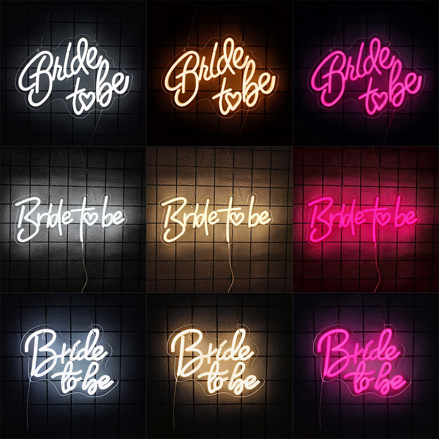 Jual Bride to be Neon Sign for Wall Decor,LED Neon Light Wedng Signs ...