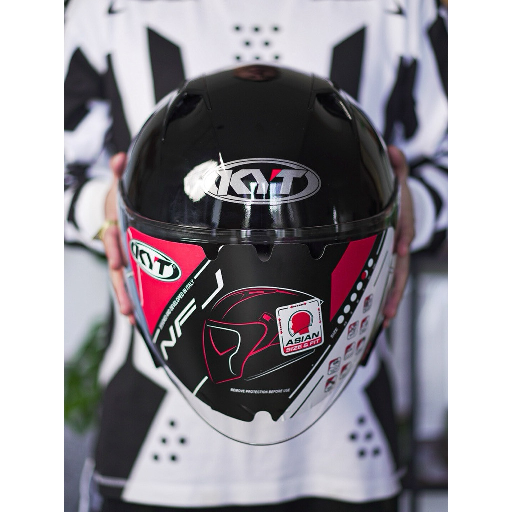 Jual KYT NFJ Solid/Polos Original Helm KYT NFJ Double Visor | Shopee ...