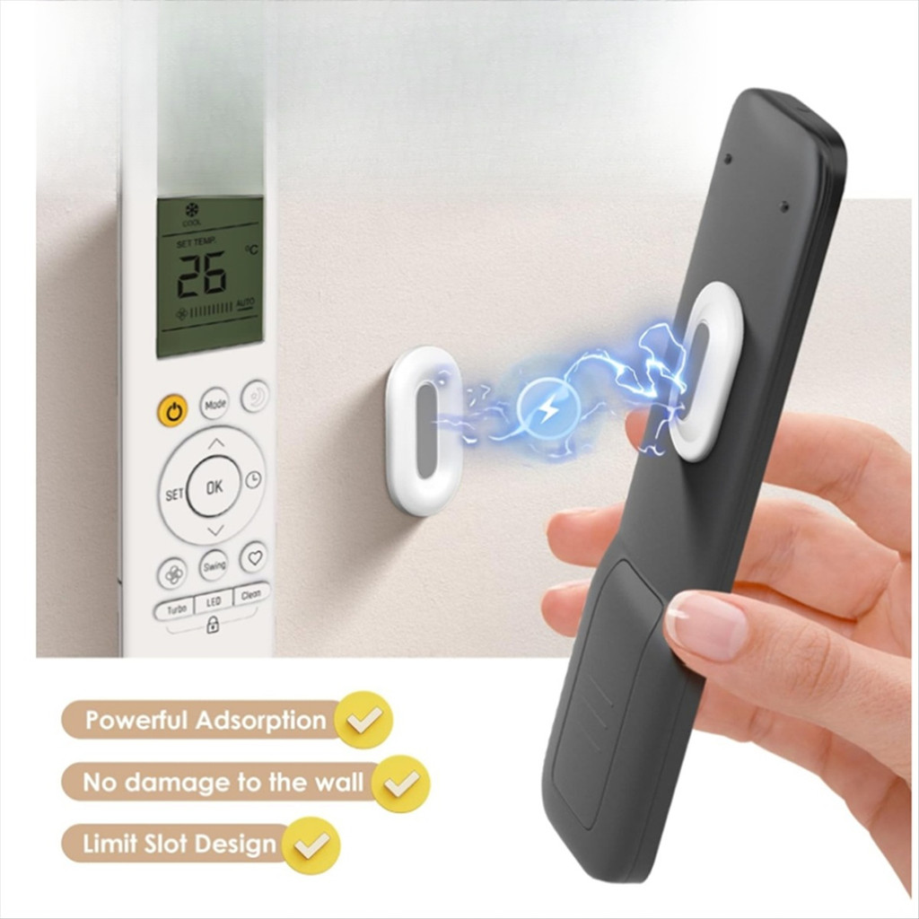 Jual A84Z 6 Pair Magnetic Remote Control Holder Wall Mount,Small ...