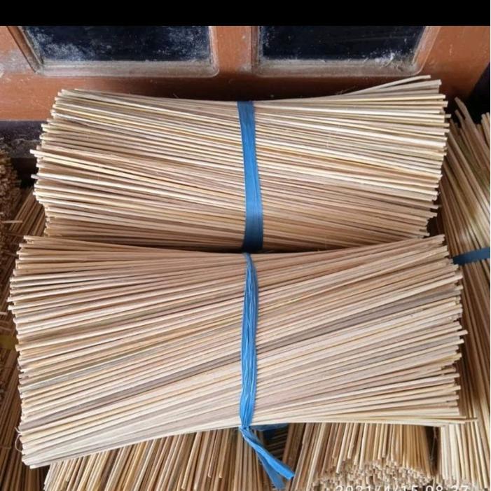 Jual 1kg(-+700pcs) tusuk sempol/lidi bambu ukuran 30cm /tusuk telor ...
