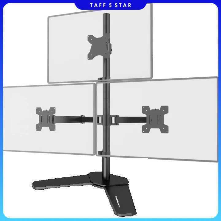 Jual Taffware Bracket TV Table Stand Triple Monitor VESA 100x100 10-27 ...