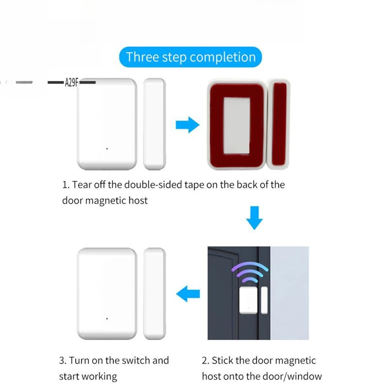 Jual A29F24Ghz Wireless TTLOCK Door Sensor Door Contact Detection ...