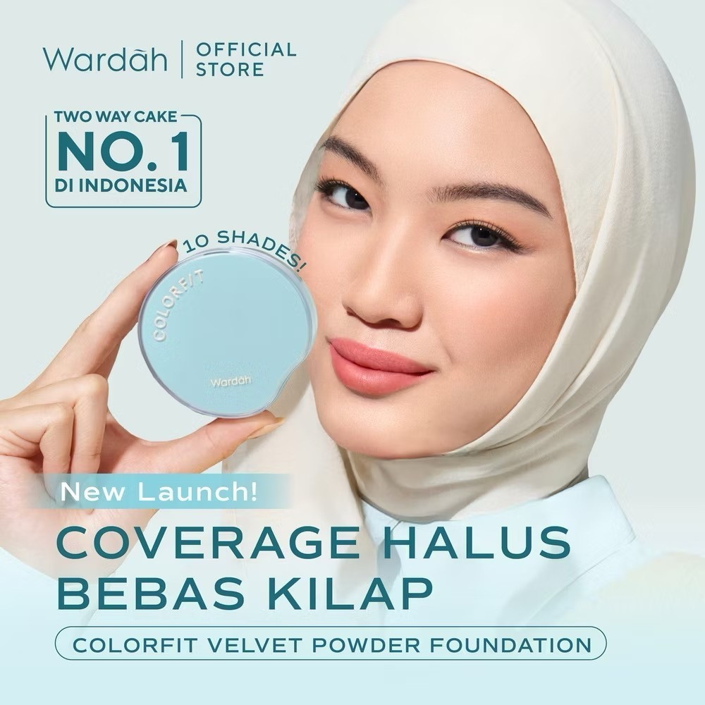 Jual NEW! WARDAH Colorfit Velvet Powder Foundation 11 g - Two Way Cake ...