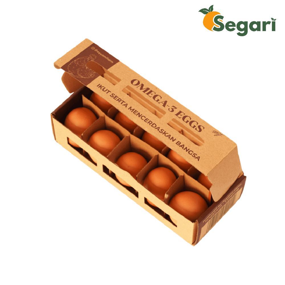 Jual Omega-3 Eggs Telur Omega by Ayyomi Farm (10 pcs / pack) | Shopee ...