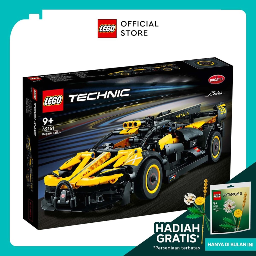Jual LEGO Technic 42151 Bugatti Bolide (905 Pieces), Building Block ...