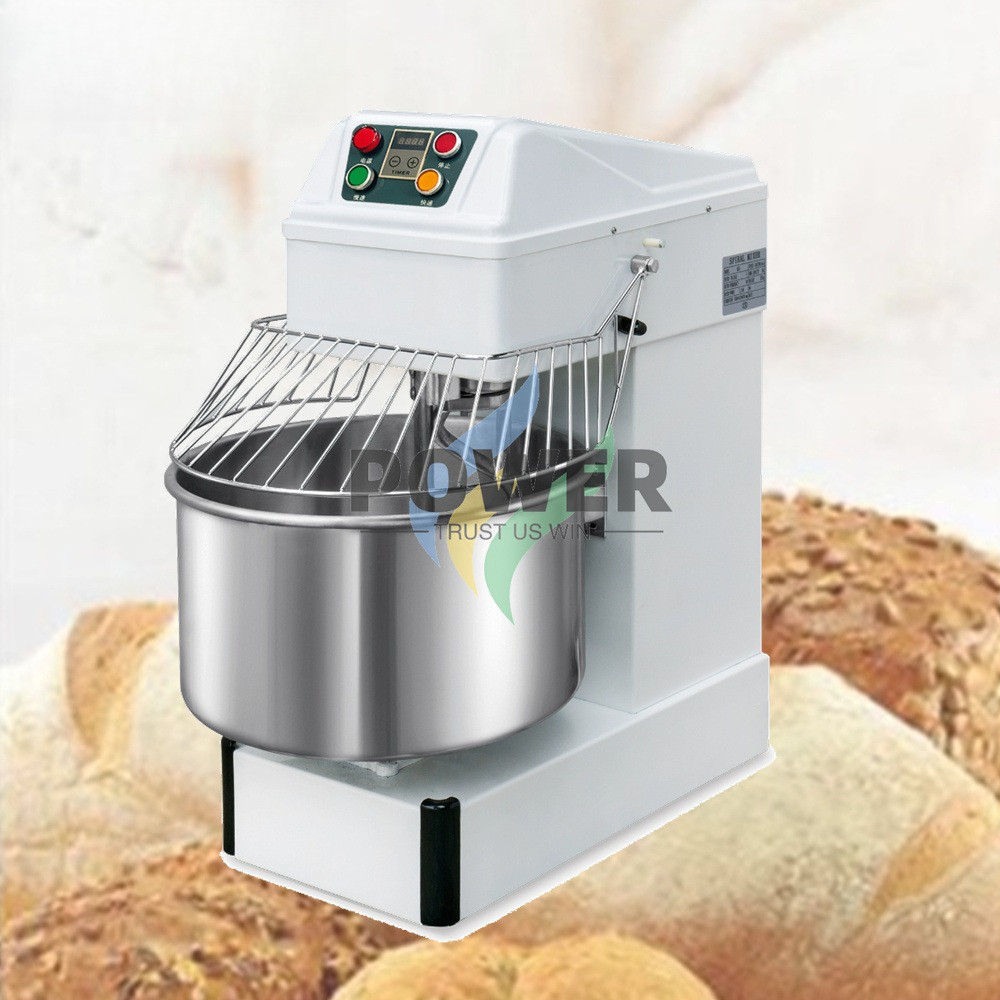 Jual 25KG 64L Electric Spiral Pizza Dough Mixer Commercial Flour Mixer ...