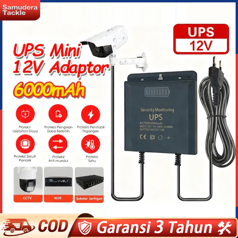 Jual COD UPS Mini 12V Adaptor Power DC Mini UPS CCTV Untuk Router Wifi ...