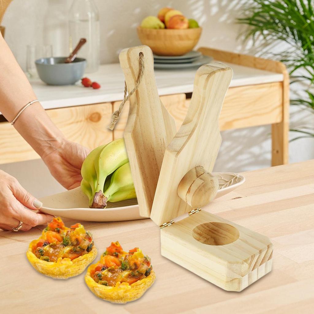 Jual Plantain Press Wooden Plantain Cup Maker Banana Masher Kitchen ...