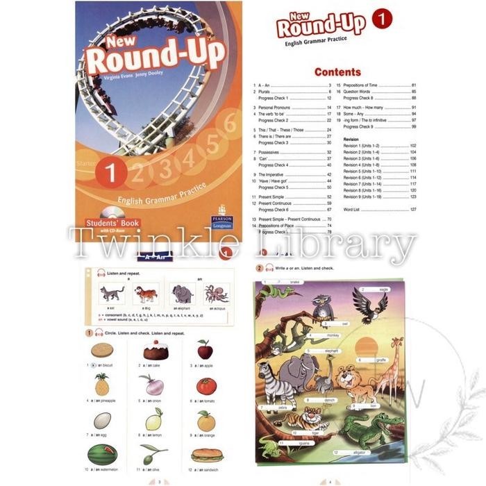 Jual New Round Up Starter 1 2 3 4 5 6 English Grammar Practice - Student’s Book / Teacher’s Book ...