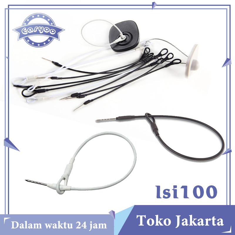 Jual Isi 100 Sensormatic Checkpoint Tali Baja Lanyard Tag Sensor ...