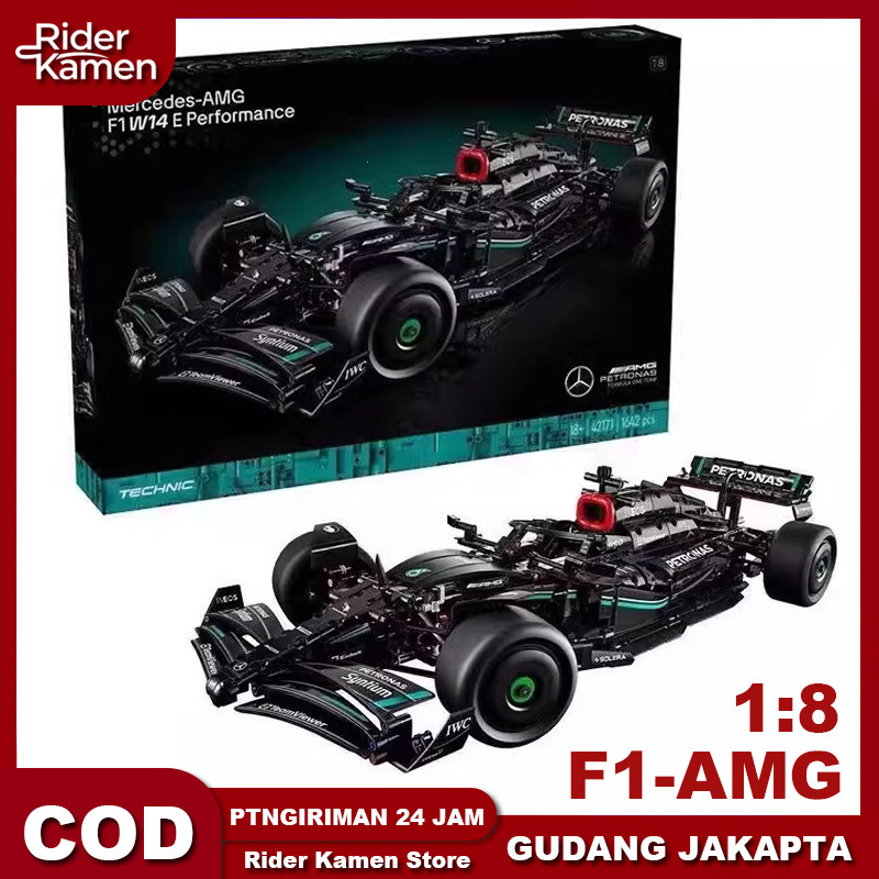 Jual 1:8 Big Block Technic AMG F1 W14 E Performance Mainan Anak Mobil ...