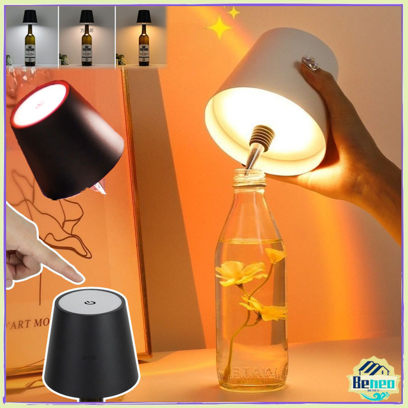 Jual 3 Warna Lampu Botol LED Lampu Hias Meja Lampu Touch Control Lampu ...