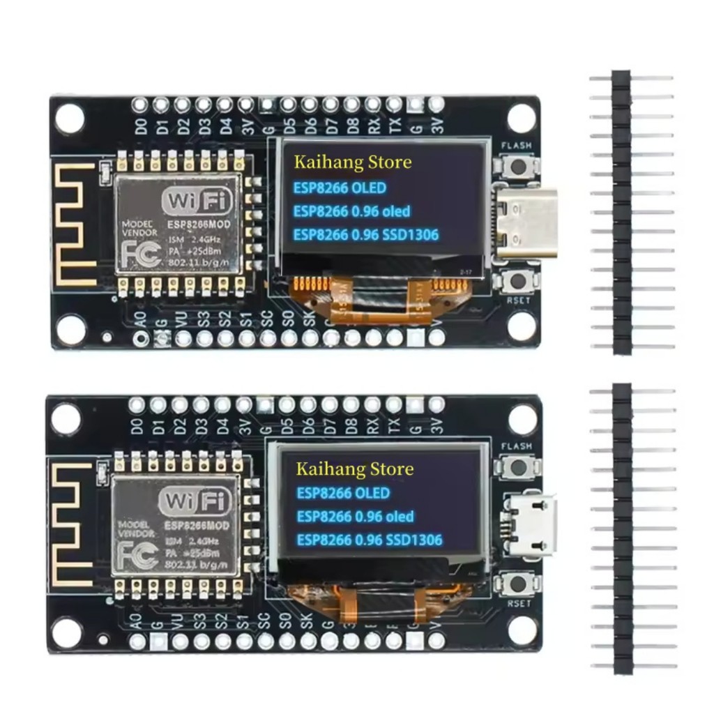 Jual NodeMCU ESP8266 Development Board With 0.96 Inch OLED splay CH340G ...