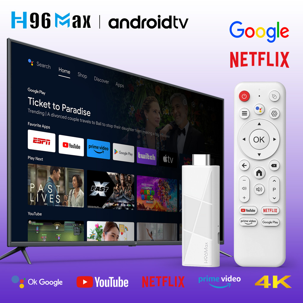 Jual 2025 New H96 MAX RK3518 Mini TV Stick Android 14 Smart TV Box ...