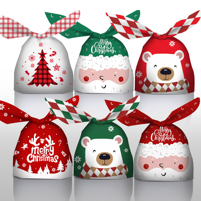 Jual aiGooTan - (ISI 10) GOODIE BAG IKAT NATAL 14x23 - Plastik Kemasan ...