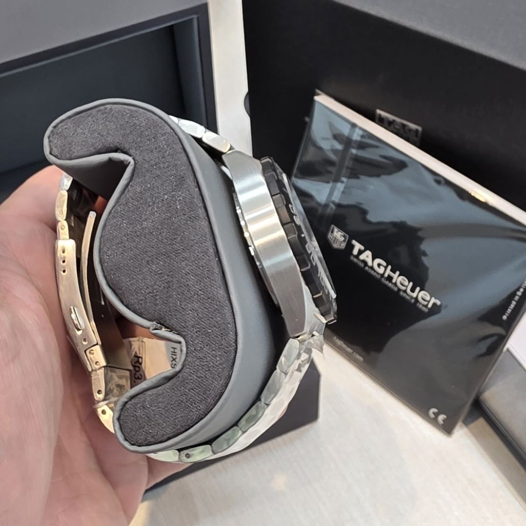 Jual TAG HR Formula 1 Chronograph Blue Dial St Steel Strap | Shopee ...