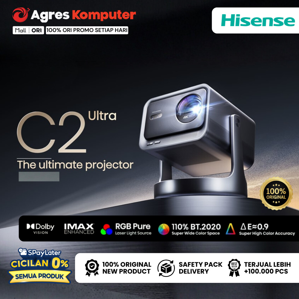 Jual HISENSE SMART MINI PROJECTOR C2 ULTRA 4K UHD VIDAA OS iMAX ...