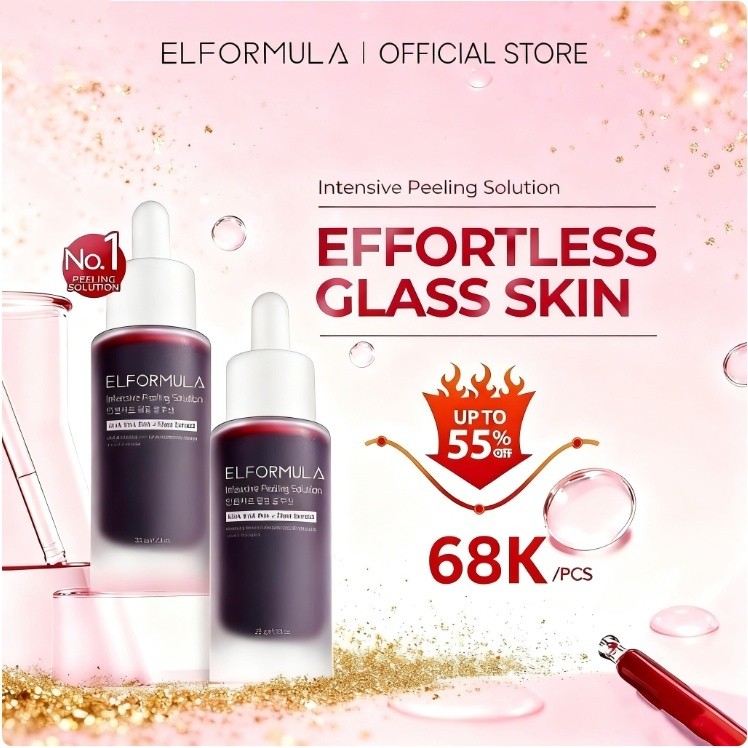 Jual [100%ORI]ELFORMULA Intensive Peeling Solution - Peeling Serum Dark ...