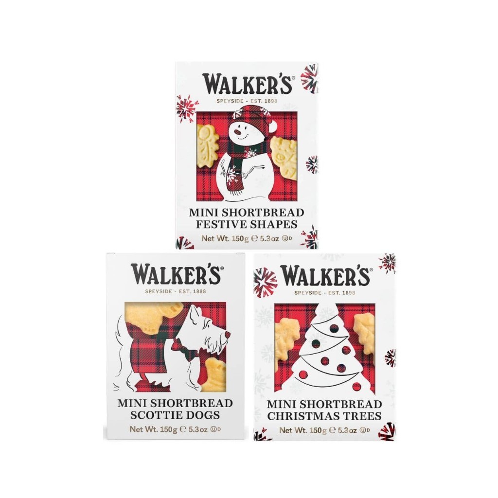 Jual Biskuit Walker's Mini Shortbread Box Holiday Cookies 150gram asal ...