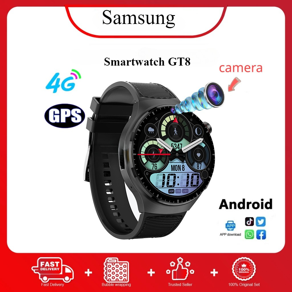 Jual 4G/5G SIM Card / Ada kamera Samsung SmartWatch B14 SIM Card Man ...