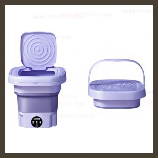 Jual 8L Foldable Washing Machine with Drain Hose Full Automatic Mini ...